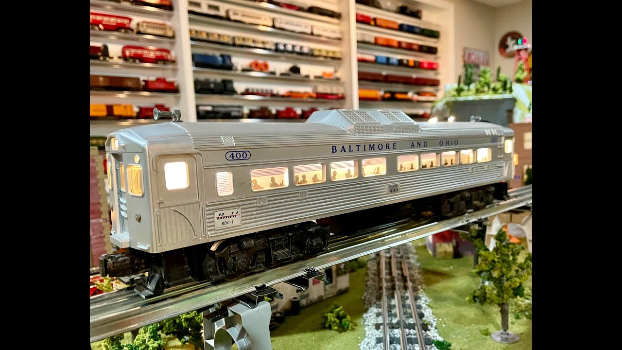 1957 Lionel 400 RDC Budd Car Runtime - YouTube