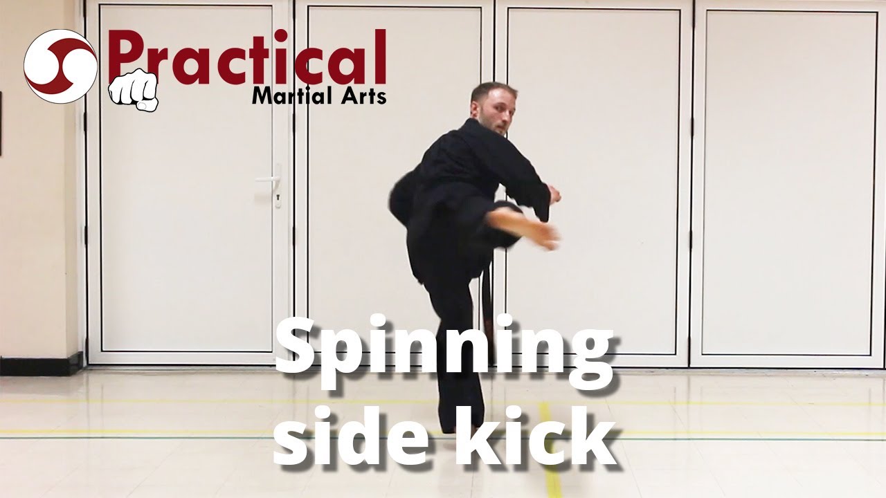 Spinning side kick - YouTube