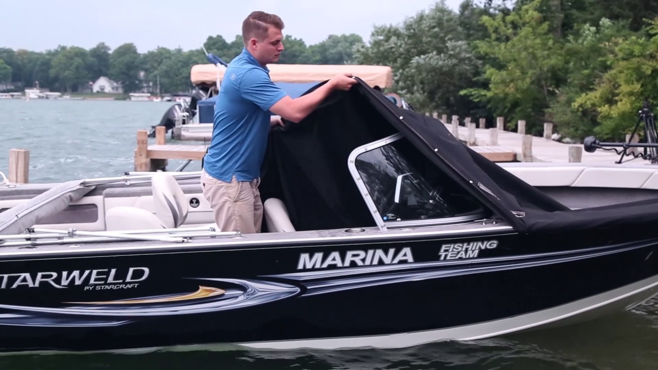 VM Boat Cover Support System - YouTube