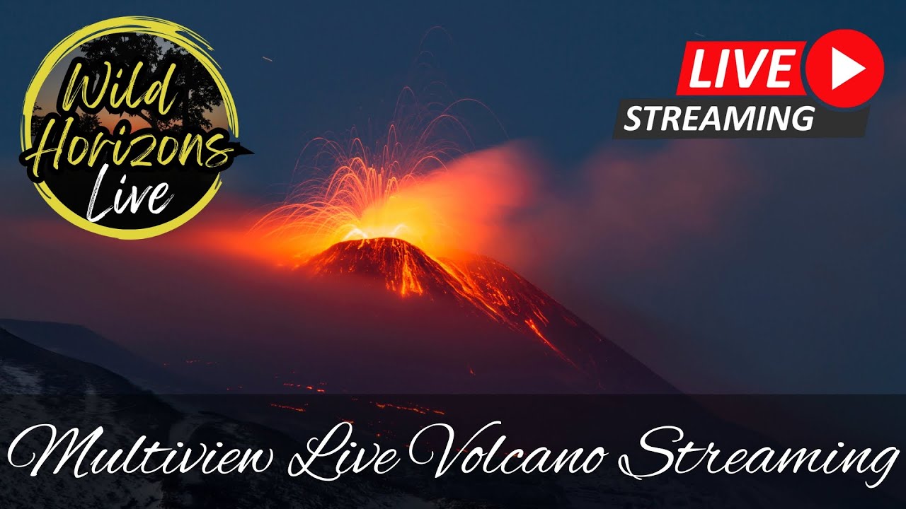 🌋 Volcano Live Stream: 4-Cam 24/7 Volcanic Activity - YouTube