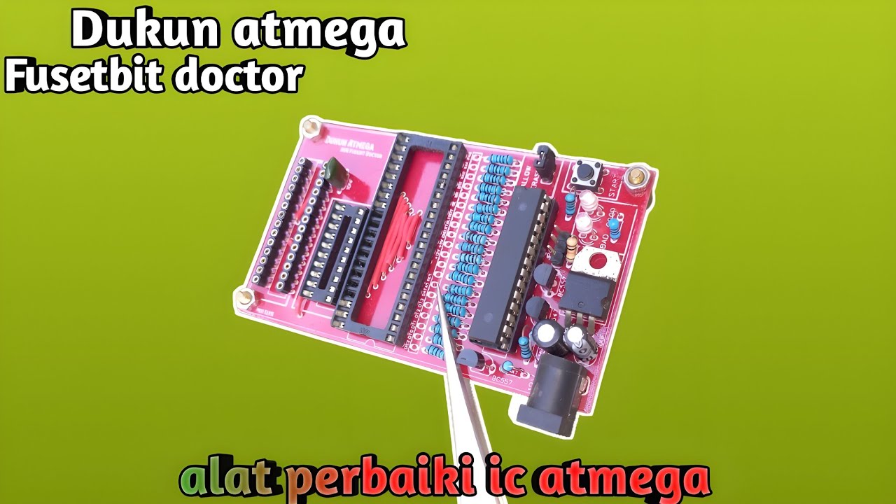 cara perbaiki ic atmega8 atmega328pu | kit Avr fuse bit doctor #review ...