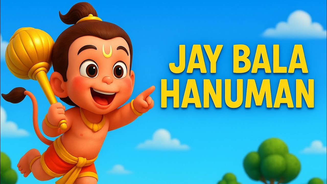 Jay Hanuman kids song | Animated Hanuman Song for Kids | Baby Hanuman ...