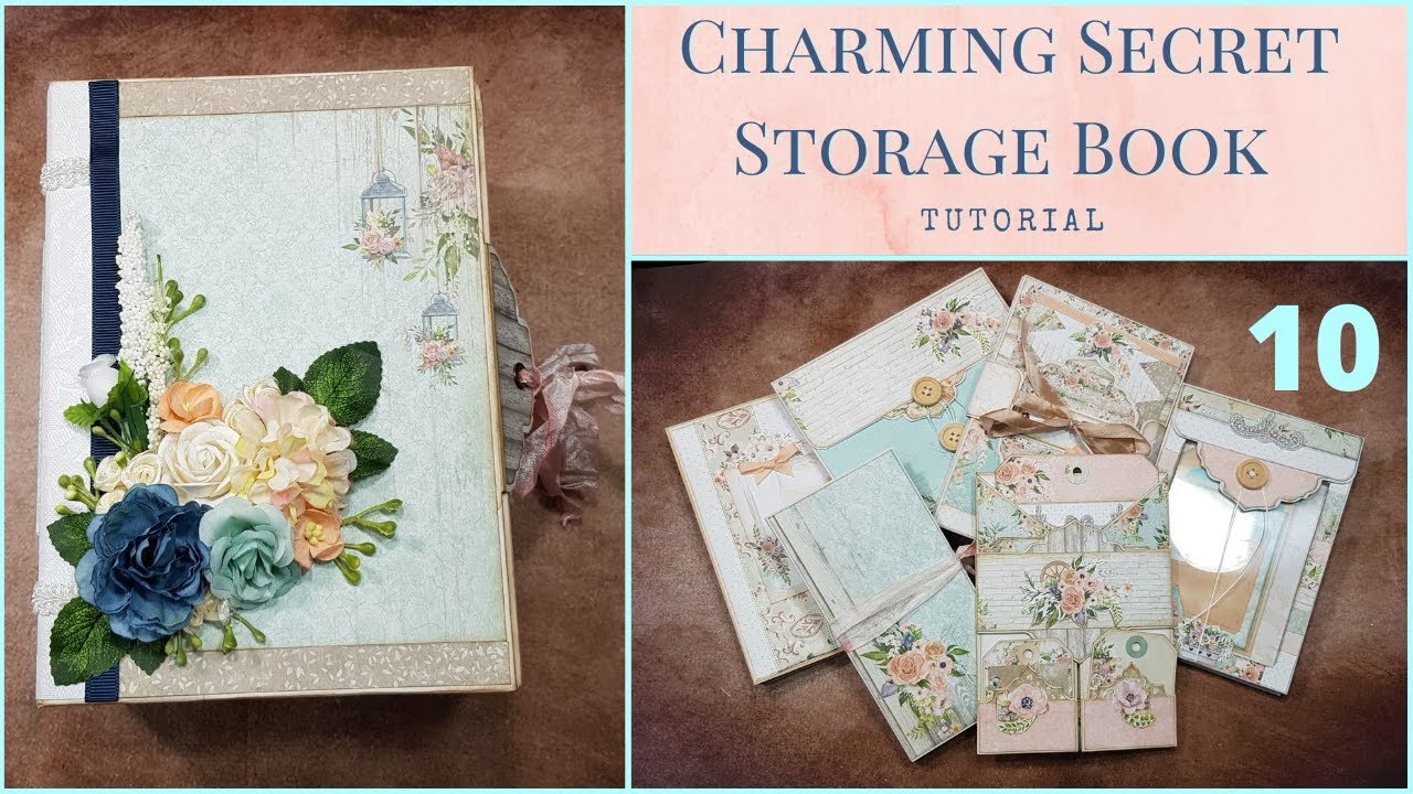 Tutorial 10 Charming Secret Storage Book - YouTube