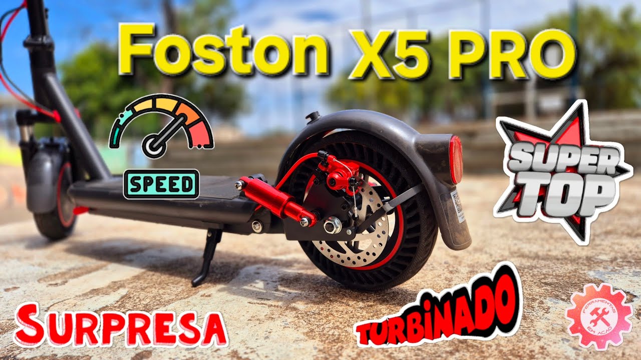 VC TEM QUE VER ISSO - Patinete Foston X5 PRO Lançamento Scooter - YouTube