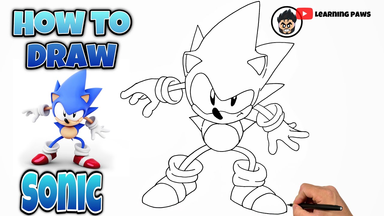 HOW TO DRAW SONIC | SONIC | STEP BY STEP TUTORIAL #sonic #drawing # ...