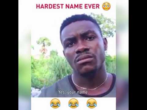 Hardest name ever.... try to spell his name
