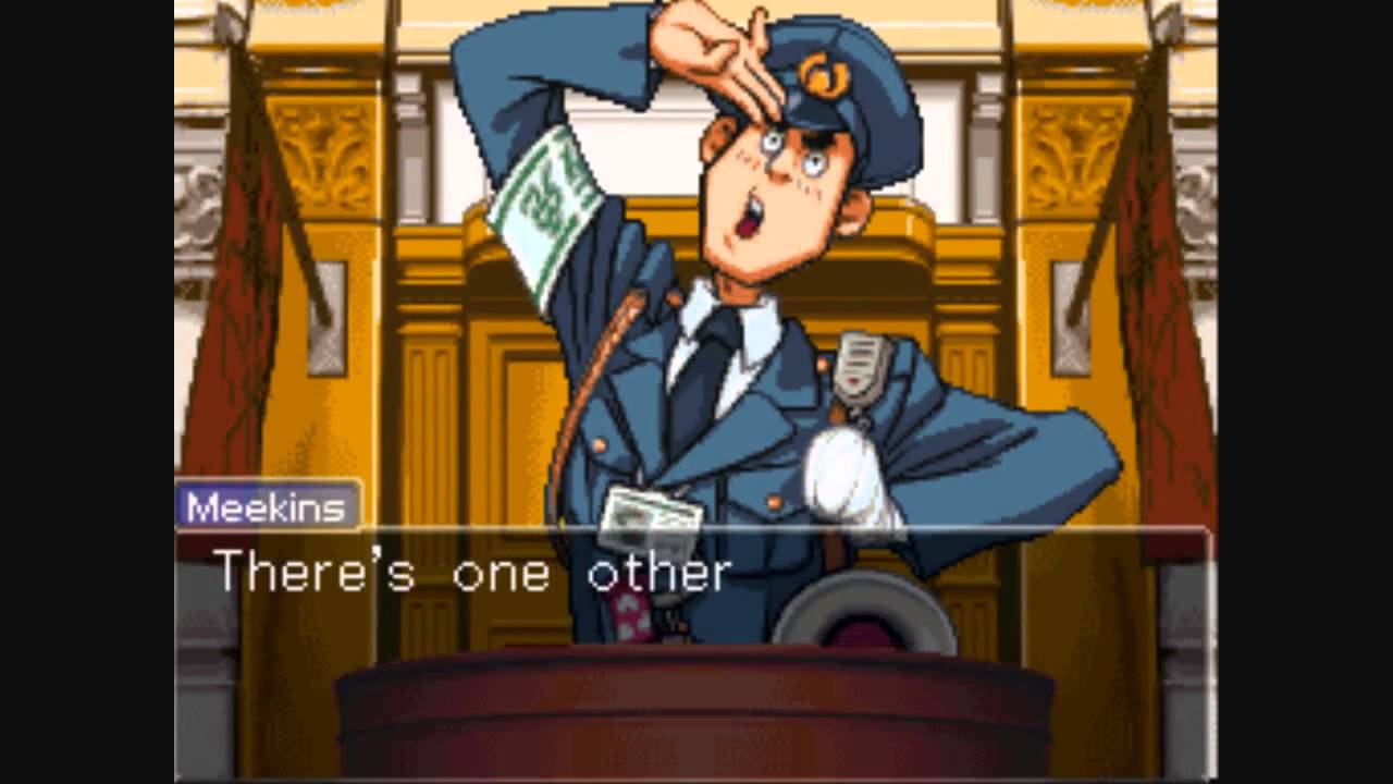 Phoenix Wright: Ace Attorney - Ep. 5, Part 25: Officer Meekins ...