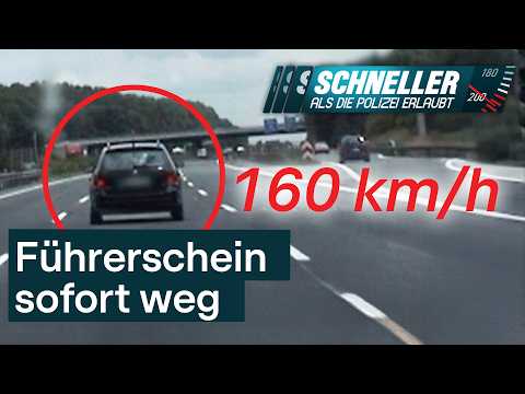 Viel zu schnell unterwegs! Raser verliert seinen Führerschein | Schneller als die Polizei erlaubt