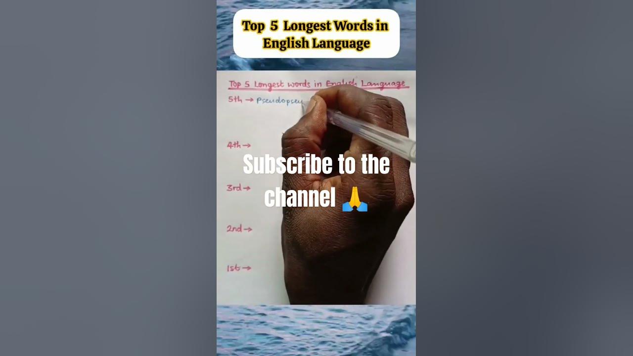 Top 5 Longest Words In English english subscribe YouTube top-5-longest-words-in-english-english-subscribe-youtube