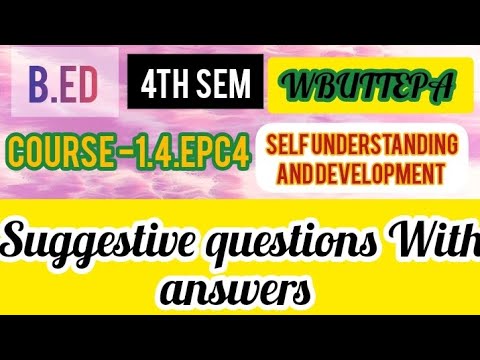 course 1.4.EPC4 suggestive questions with answers / 4th semester self ...
