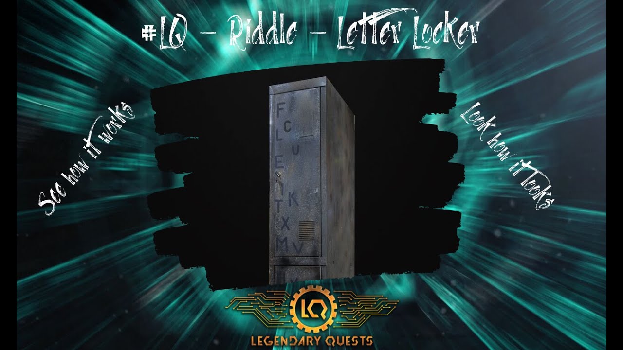 ⚙#LQ - Riddle - Locker Puzzle for Escape Room - See how it works Horror ...