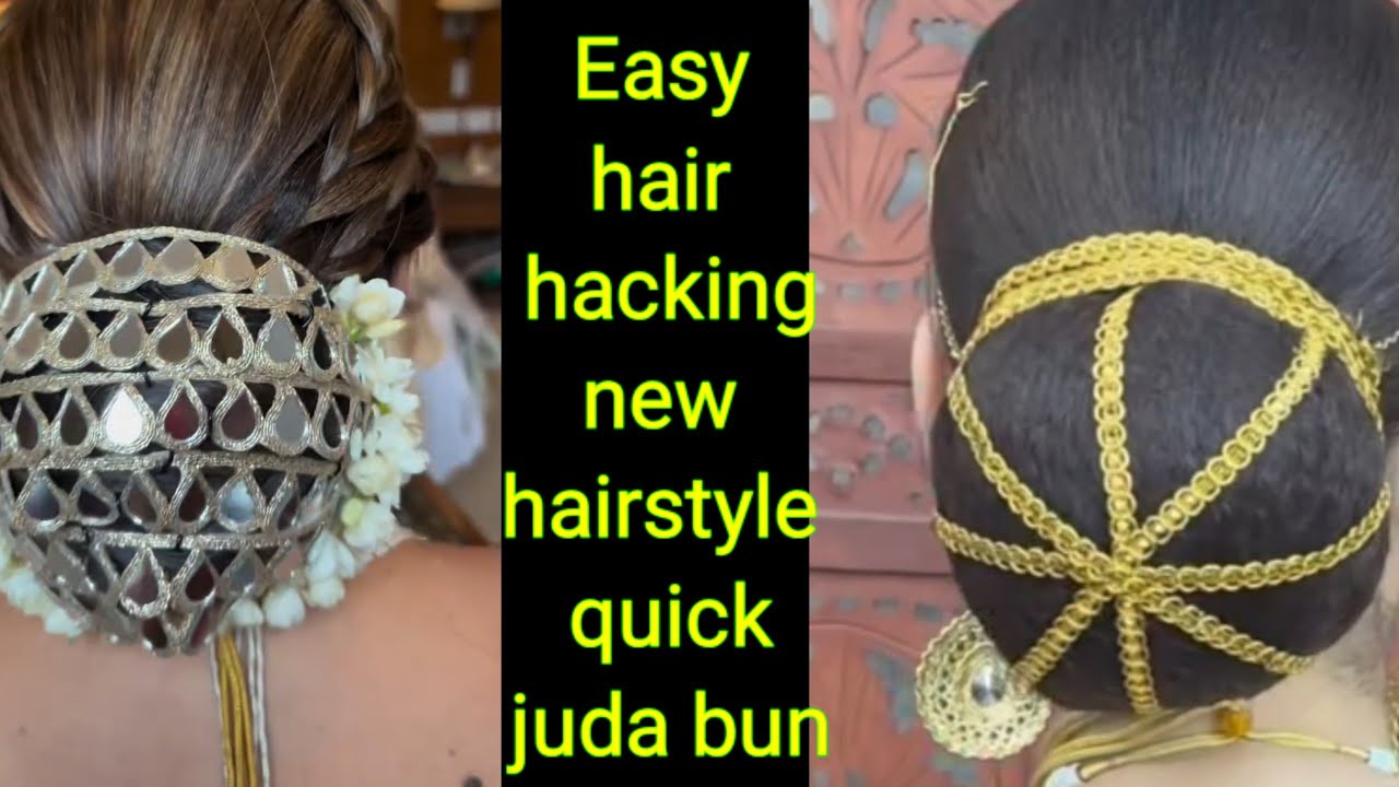 Easy hair hacking new hairstyle quick juda bun#Trendingvideo# ...