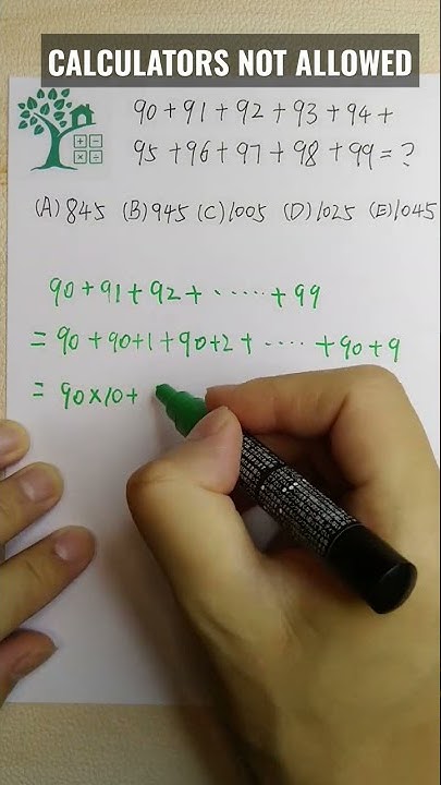 Calculators not allowed - YouTube