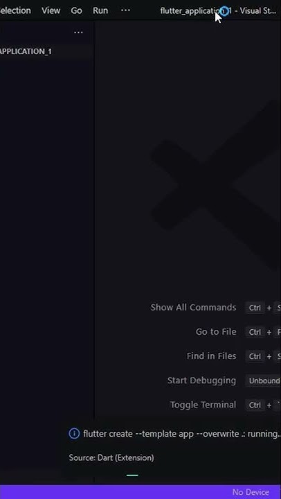 Create a Flutter project without terminal in VS Code #shorts #flutter #programming #coding # ...