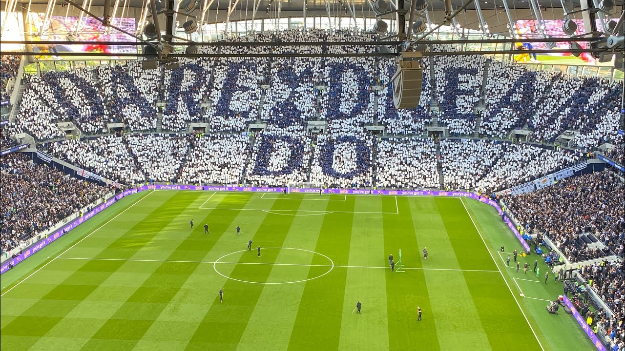Spurs fans singing “Glory glory, Tottenham Hotspur” Tottenham 3-0 ...