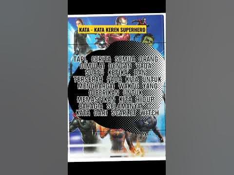 Kata - Kata Keren Superhero Part 2 #avengers #marvel #animation - Youtube