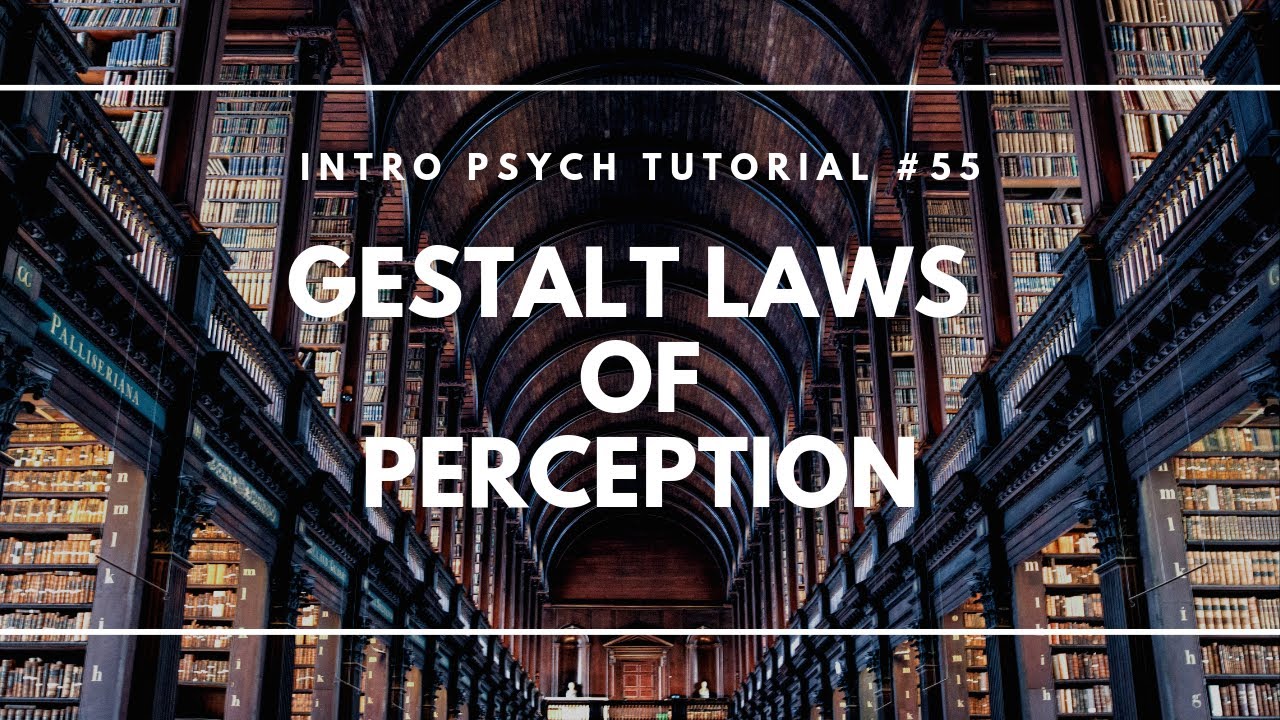 Gestalt Laws of Perception (Intro Psych Tutorial #55) - YouTube