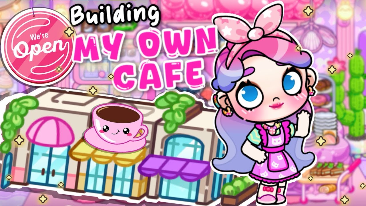 AVATAR WORLD building my CAFE ☕️🍩design kawaii HOUSE MAKER IN AVATAR ...
