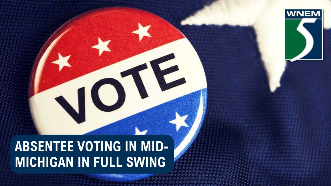 Absentee voting in mid-Michigan in full swing - YouTube