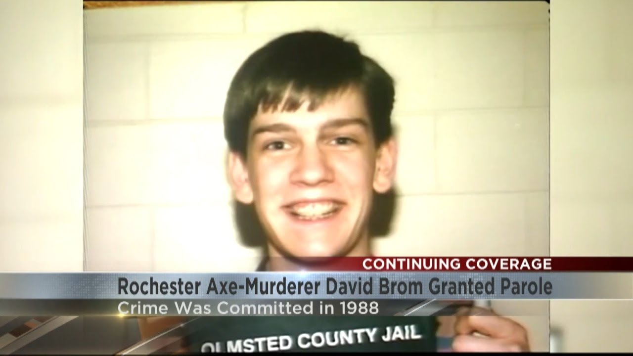 Rochester axe-murderer David Brom granted parole - YouTube
