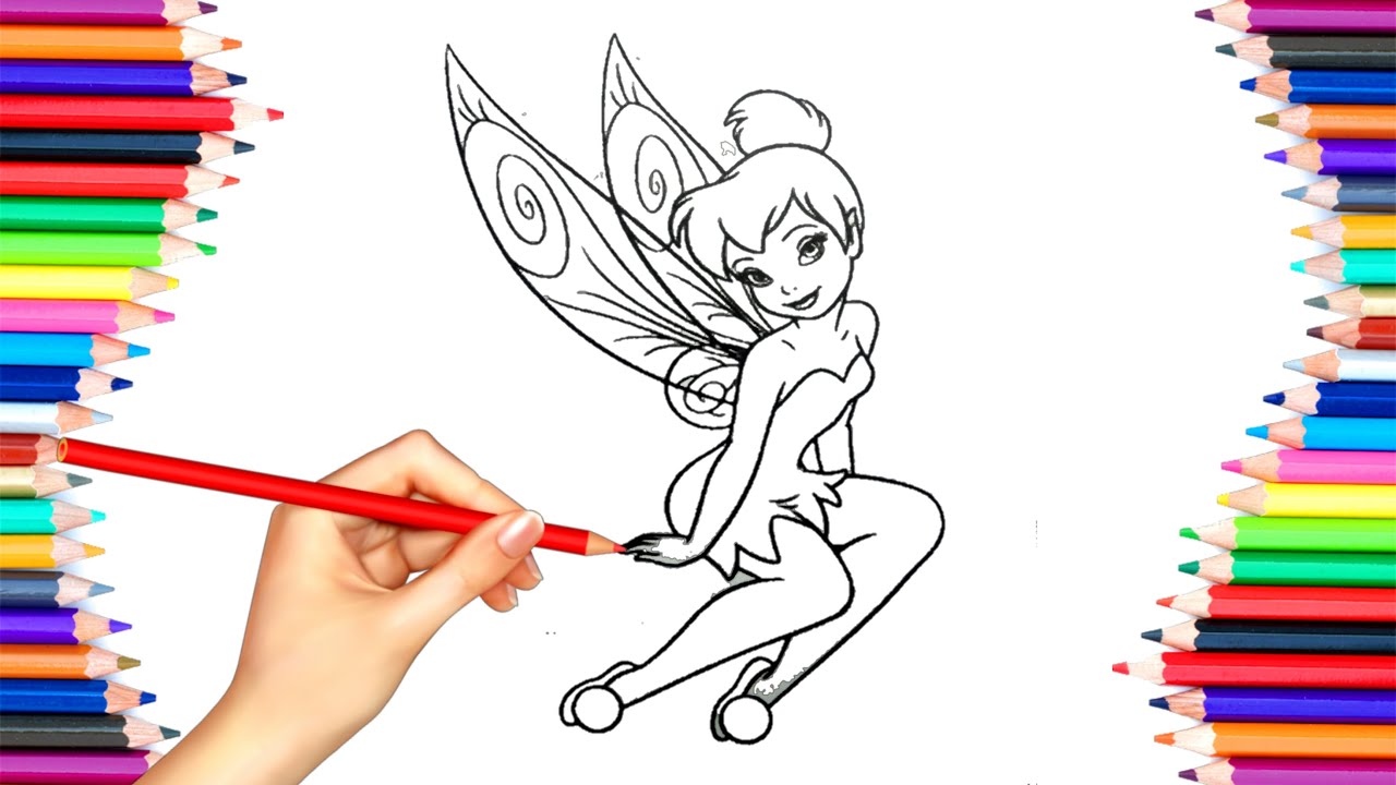 MEWARNAI GAMBAR PERI UNTUK ANAK ANAK | TINKERBELL - YouTube