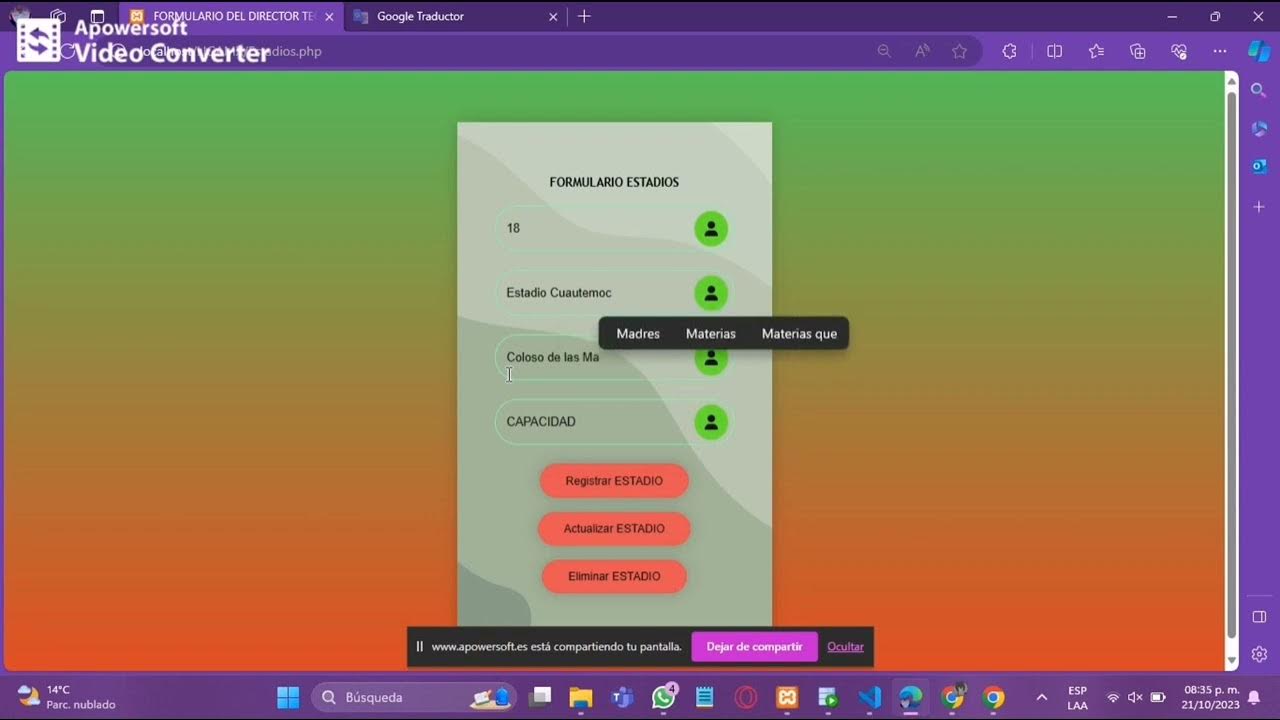 Creación de formularios y conexión con oracle developer - YouTube