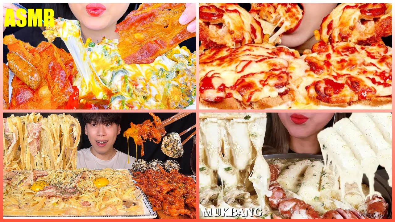 Asmr Mukbang eating. Sounds of food. Compilation videos. #27 - YouTube