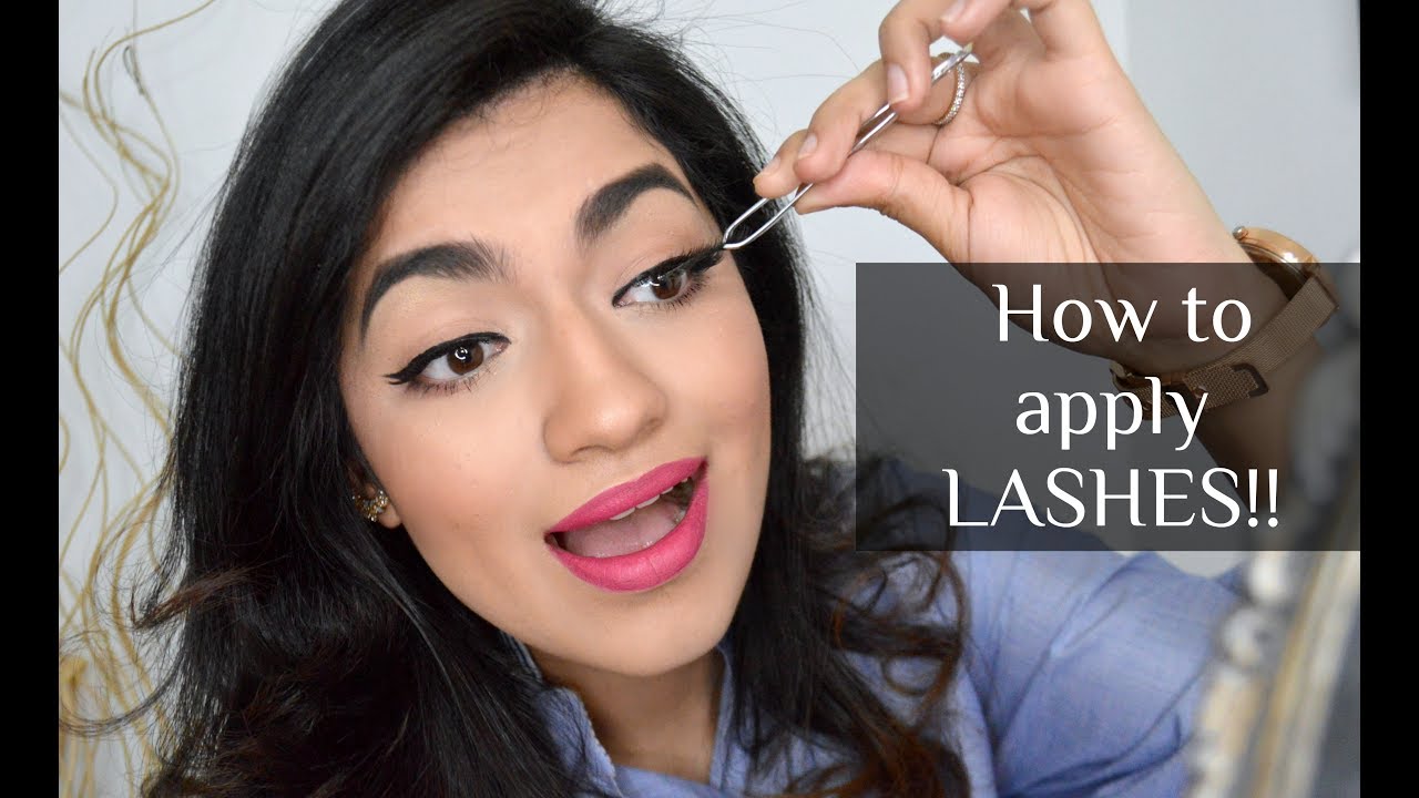 HOW TO : Apply Lashes! - YouTube