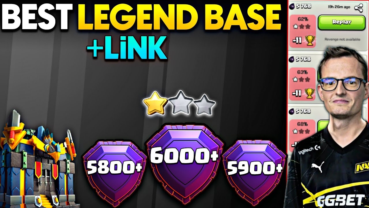BEST LEGEND 6000-5800 TROPHY PUSHING BASE WITH LINK| ANTI 2 STAR WAR ...