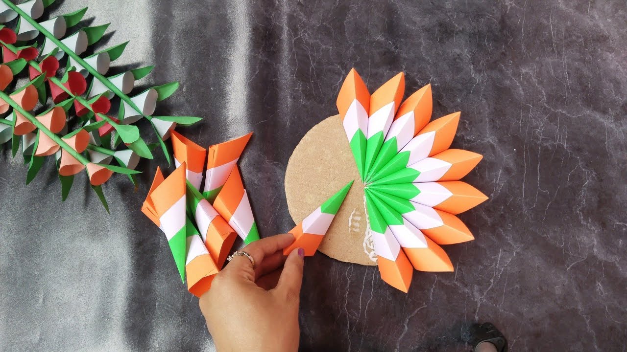 independence day craft ideas/tiranga craft video/cardboard and paper ...