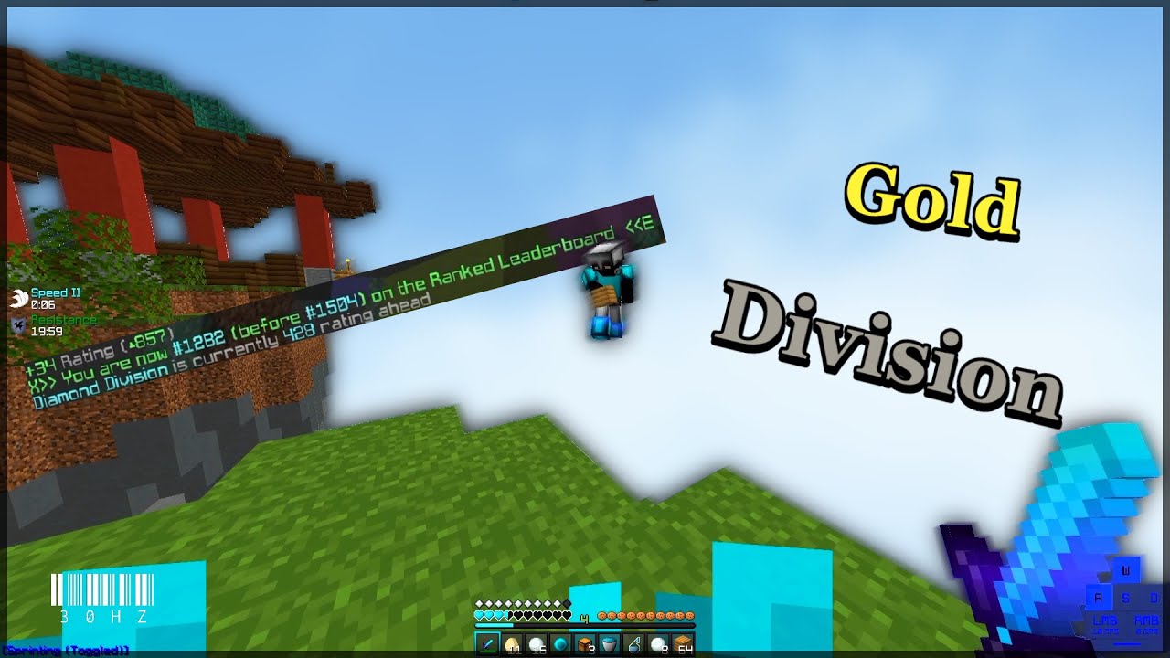 I got into GOLD division for the 2nd time EVER - Ranked Skywars - YouTube