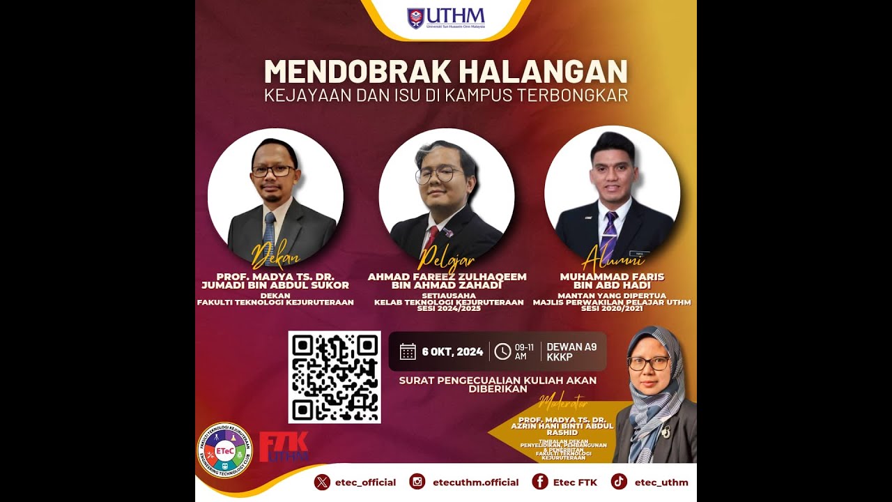 Mendobrak Halangan Kejayaan dan Isu Di Kampus Terbongkar - YouTube