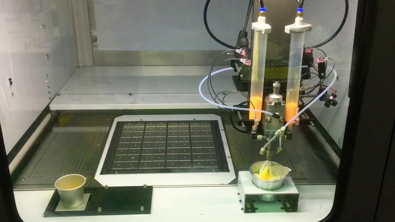 Led phosphor spray process loading check - YouTube