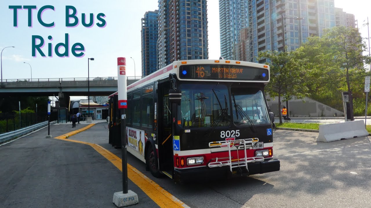 Toronto TTC 46 Martin Grove Bus Ride - Full Route Southbound 7/14/2024 - YouTube