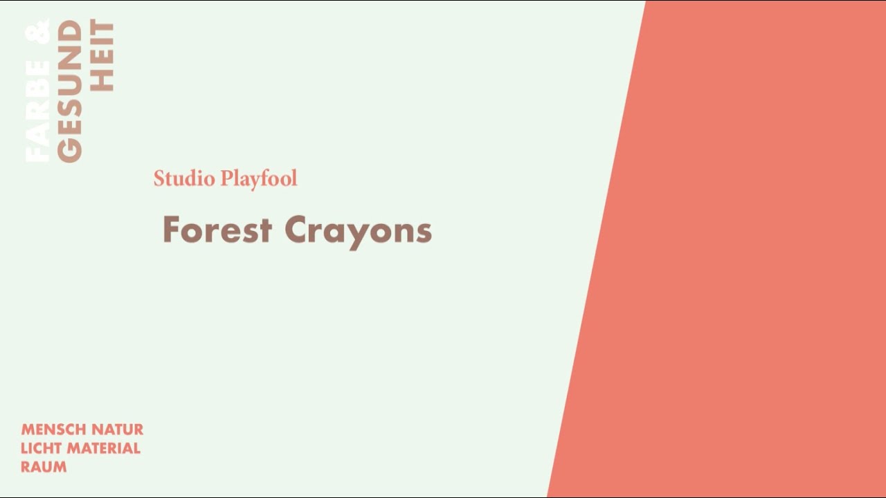 |#22| Forest Crayons; Studio Playfool (Dan and Saki Coppen, Design engineer) - YouTube