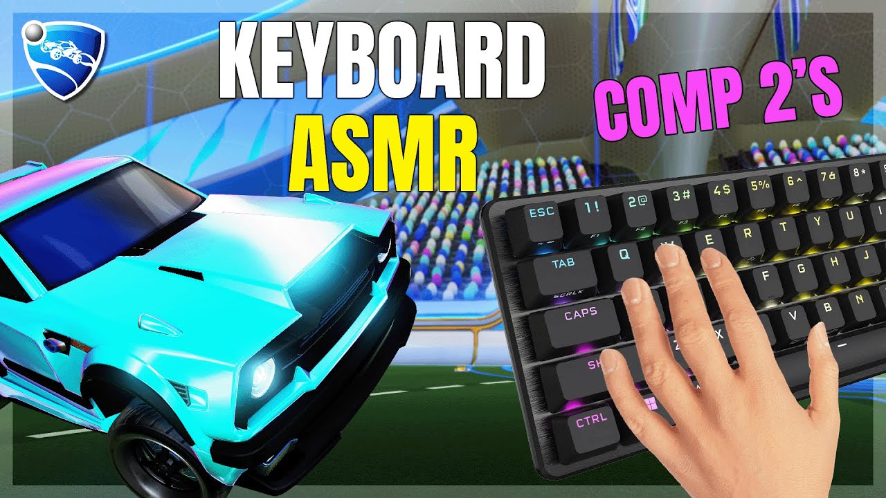 ASMR Gaming - Rocket League Competitive 2's 😴 Relaxing Mechanical ...