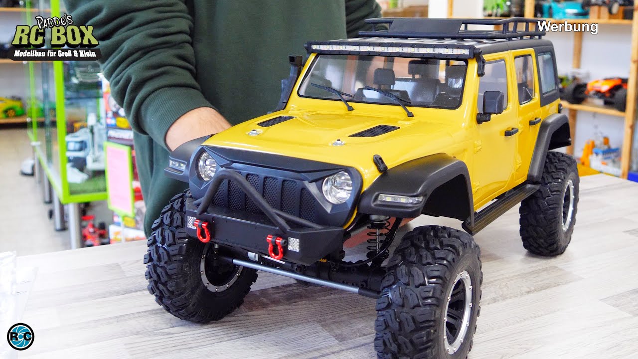 Giant RC Jeep 1/8 scale Crawler Absima Yucatan CR1.8 4WD | Unboxing ...