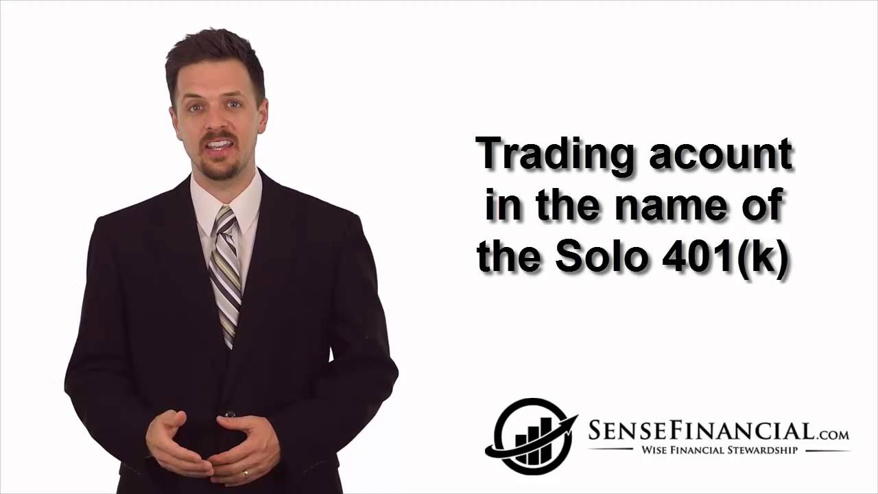 How to trade stocks with the Solo 401k Plan for Small Businesses - YouTube