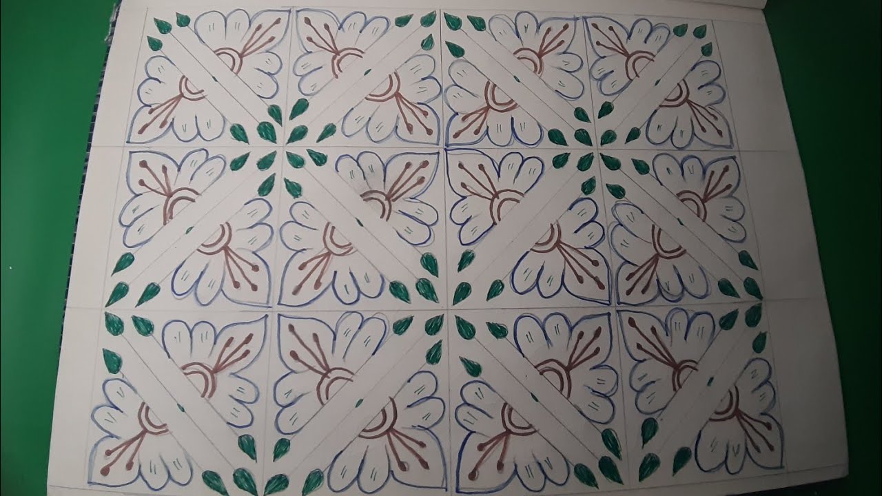 Nokshi Kathar design ️💕নকশী কাঁথার ডিজাইন💕Nakshi kantha💞#ভিডিও_নং_#119 ...