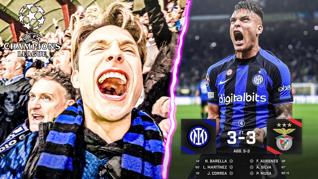 Inter vs Benfica | È ESPLOSO SAN SIRO 🔥 | Champions League vlog - YouTube