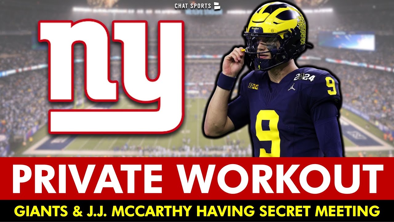 REPORT: Giants Having PRIVATE Workout With J.J. McCarthy | New York ...