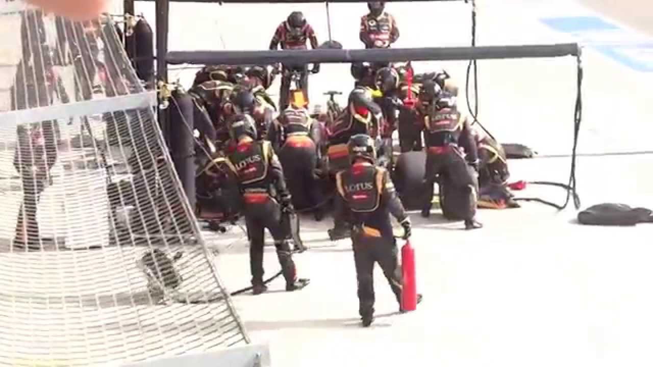 Pastor Maldonado - Stop Go Penalty & Pit Stop - 2014 US Grand Prix ...