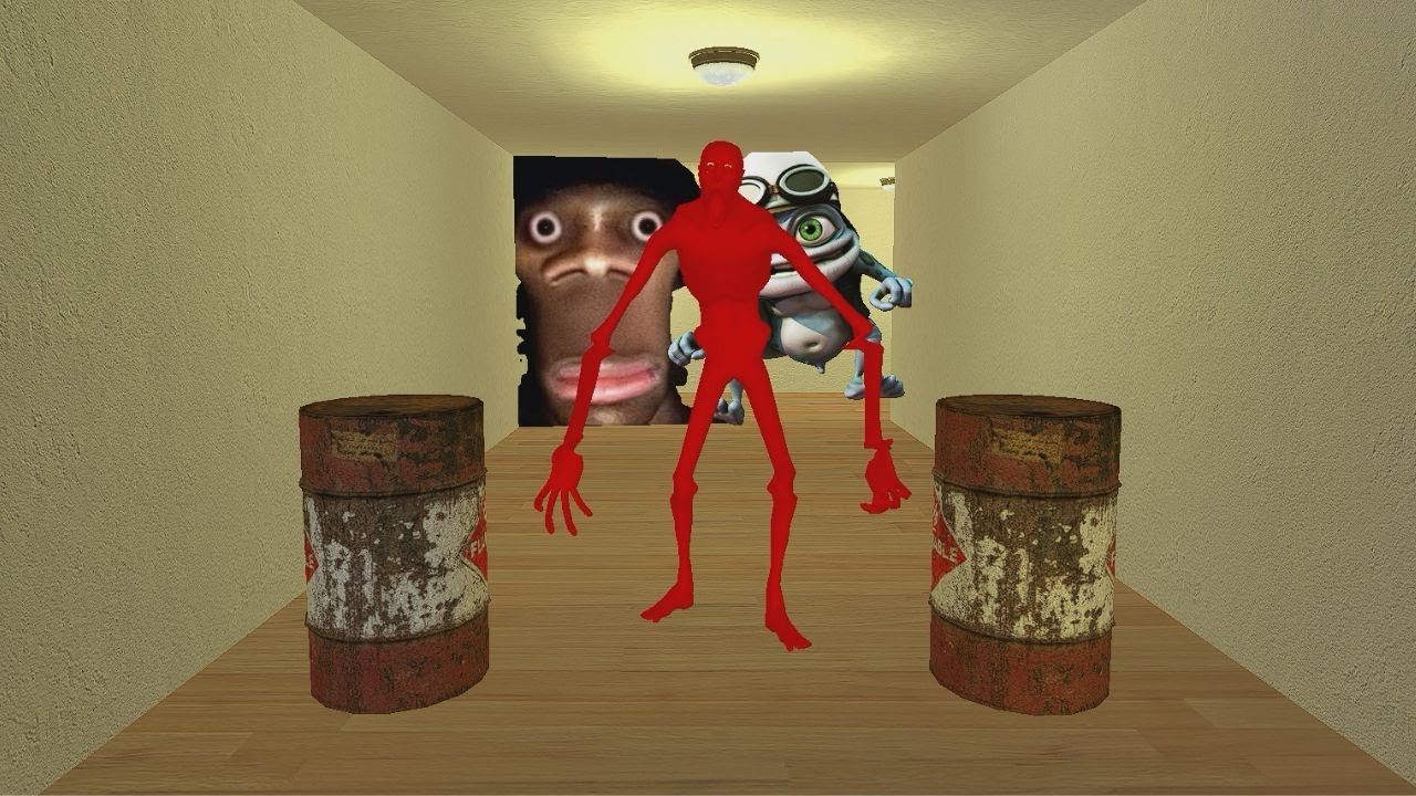 POV RED SCP-096 BEHIND AUUGHH AND CRAZY FROG GMOD HOTEL!!! #garrysmod # ...