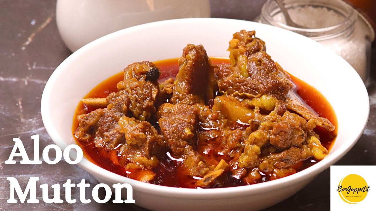 Aloo Mutton Curry | Aloo Mutton Jhol | Mutton Potato Curry | Aloo Gosht ...