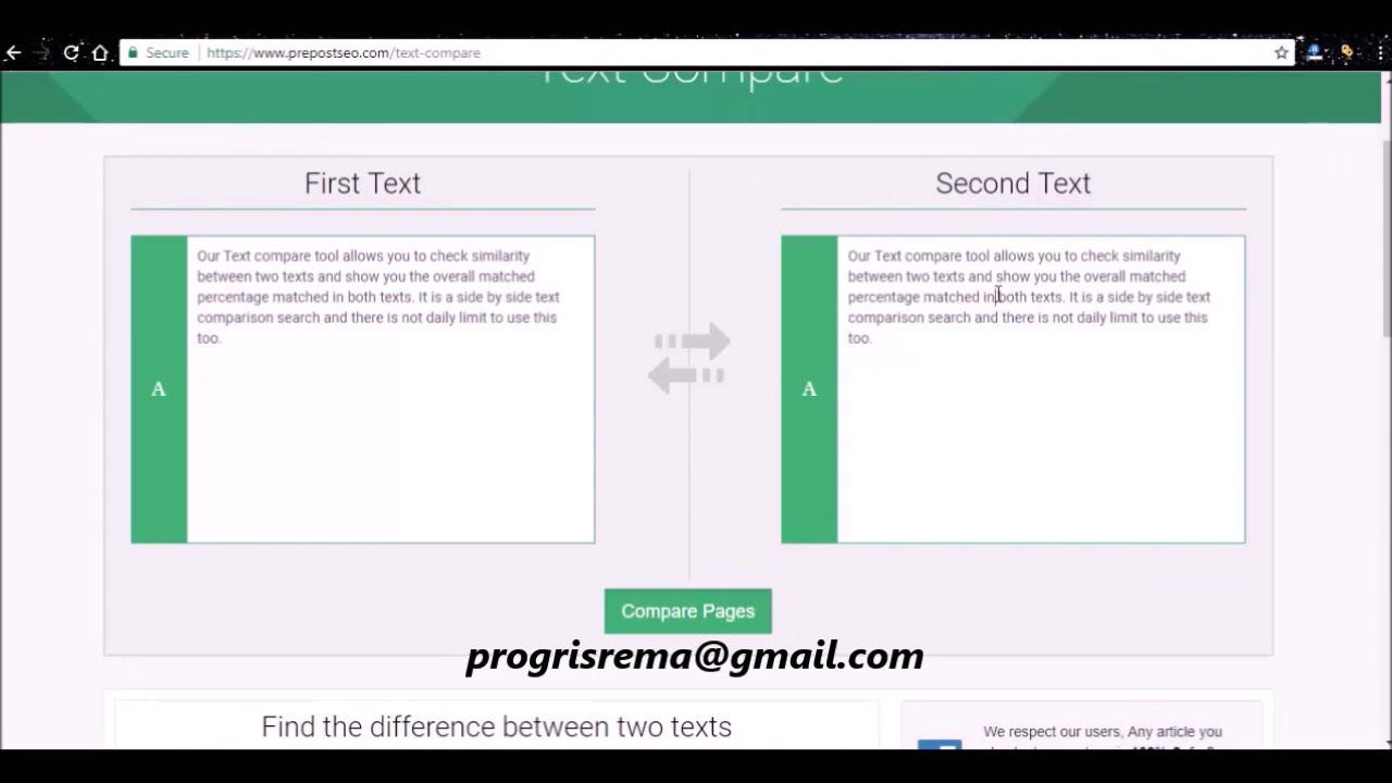 Diff Checker Tool FULL - YouTube