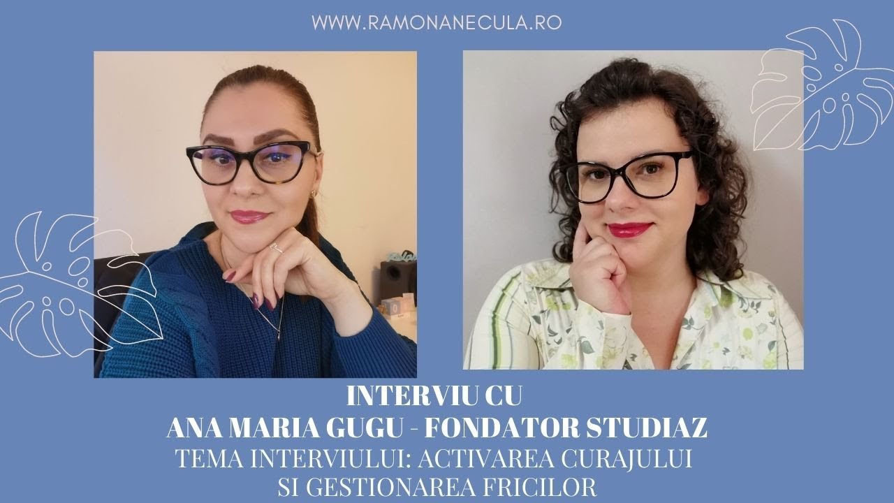 Interviu cu Ana Maria Gugu, fondator Studiaz - YouTube