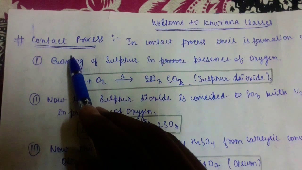 Contact Process -Made easy - YouTube