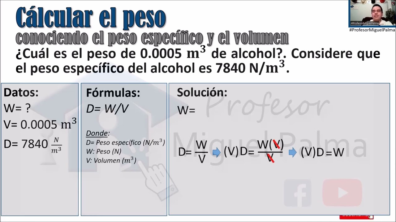 Calcular El Peso De Una Sustancia Utilizando El Volumen Y El Peso calcular-el-peso-de-una-sustancia-utilizando-el-volumen-y-el-peso