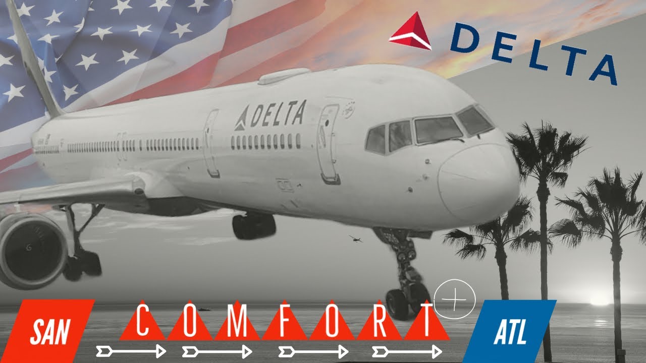 Delta Airlines Flight Review | Boeing 757-300 | Comfort Plus - YouTube