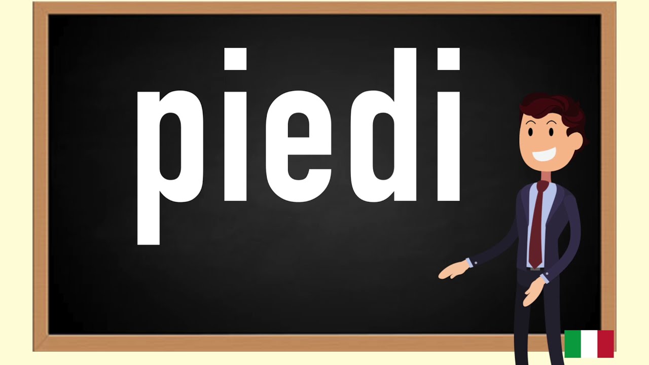 How to pronounce piedi in Italian - YouTube
